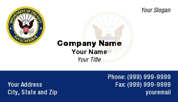 Navy Business Cards