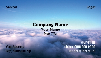 Weather Business Cards