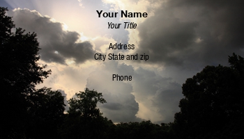 Meteorologist Business Cards
