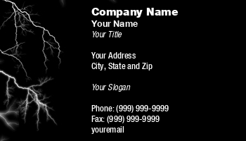 Weather Forecasting Business Cards