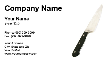 Blade Sharpening Business Cards