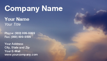 Meteorologist Business Cards