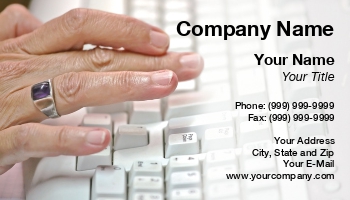 Typing Service Business Cards