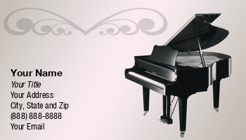 Piano Teacher Business Cards