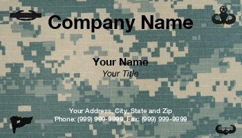 Uniform Service Business Cards