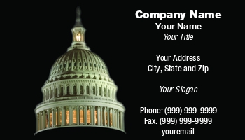 Politician Business Cards