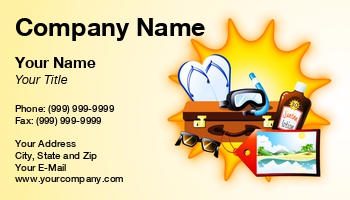 Tour Operator Business Cards