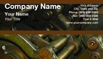 Machinist Business Cards