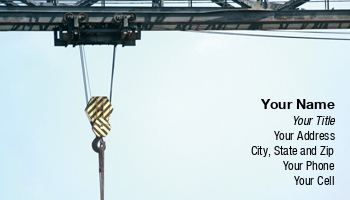 Crane Operator Business Cards