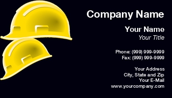 Construction Inspector Business Cards