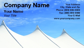 Tent Rentals Business Cards