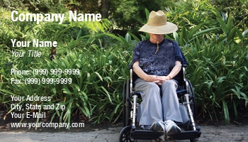 Handicapped Business Cards