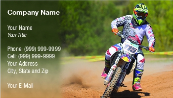 Motocross Business Cards