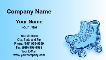 Roller Skating Business Cards