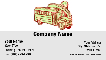 Bus Driver Business Cards : Page 1 of 6
