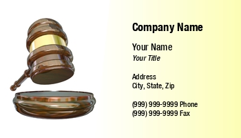 Auctioneer Business Cards