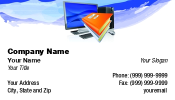 Computer Hardware Visiting Card Design