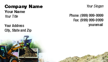 Bulldozer Business Cards