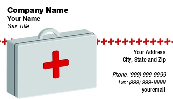 First Aid Business Cards
