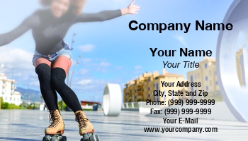 Roller Skating Business Cards
