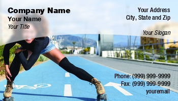 Roller Skating Business Cards