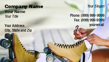 Roller Skating Business Cards