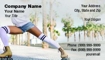 Roller Skating Business Cards