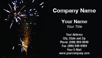 Fireworks Business Cards