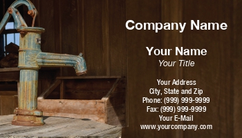 Water Treatment and Filtration Business Cards