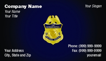 US Border Patrol Business Cards