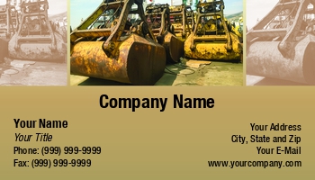 Bulldozer Business Cards