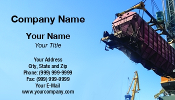 Equipment Operator Business Cards