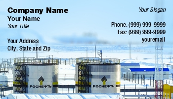 Oil Field Business Cards