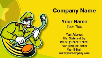 Hockey Business Cards