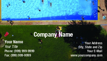 Pool Cleaning Business Cards