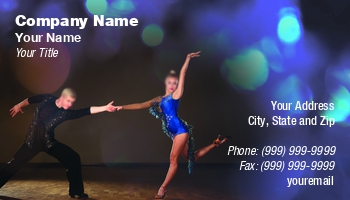 Dance Instructor Business Cards