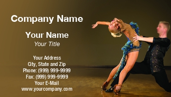Dance Instructor Business Cards