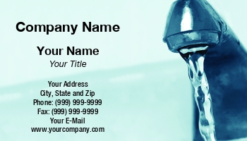Water Treatment and Filtration Business Cards