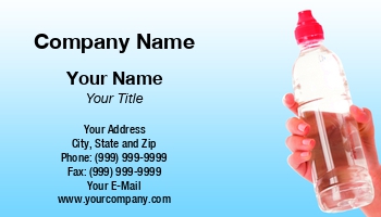 Bottled Water Business Cards