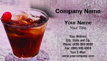 Beverage Serving Business Cards