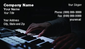 Piano Business Cards