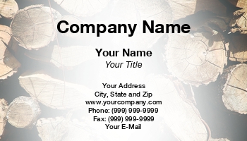 Wood Chipping Business Cards