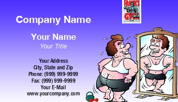 Weight Lifting Business Cards