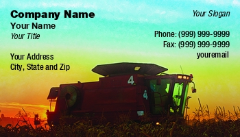 Tractor Operator Business Cards