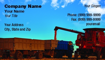 Tractor Operator Business Cards