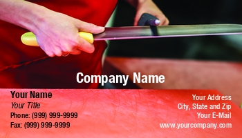 Blade Sharpening Business Cards