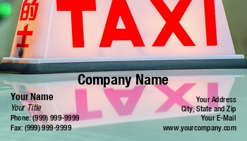 Cab Business Cards