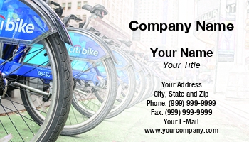 Bicycle Rental Business Cards