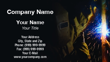 Welding Worker Business Cards