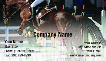 Horse Racing Business Cards